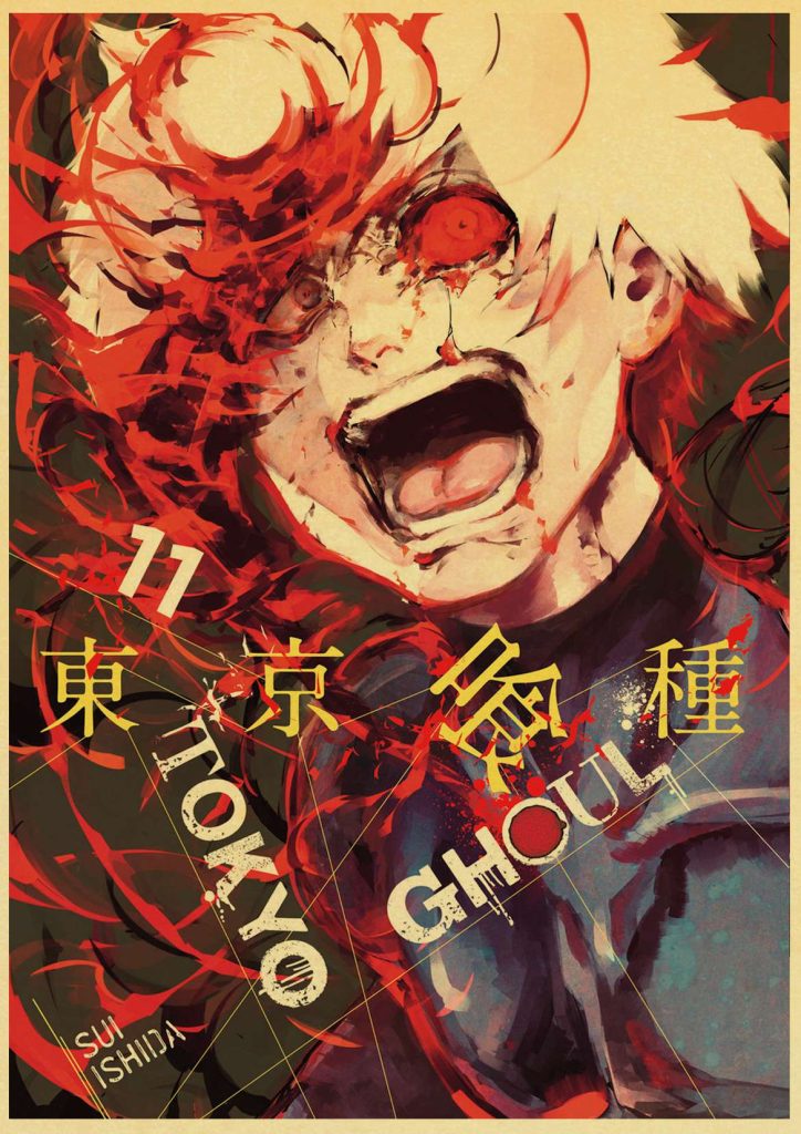 Poster Tokyo Ghoul Anime Rage | Kaneki Shop