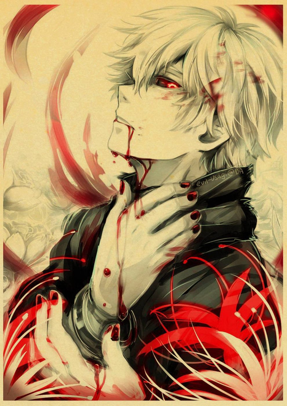 Poster Tokyo Ghoul Shironeki Profil | Kaneki Shop