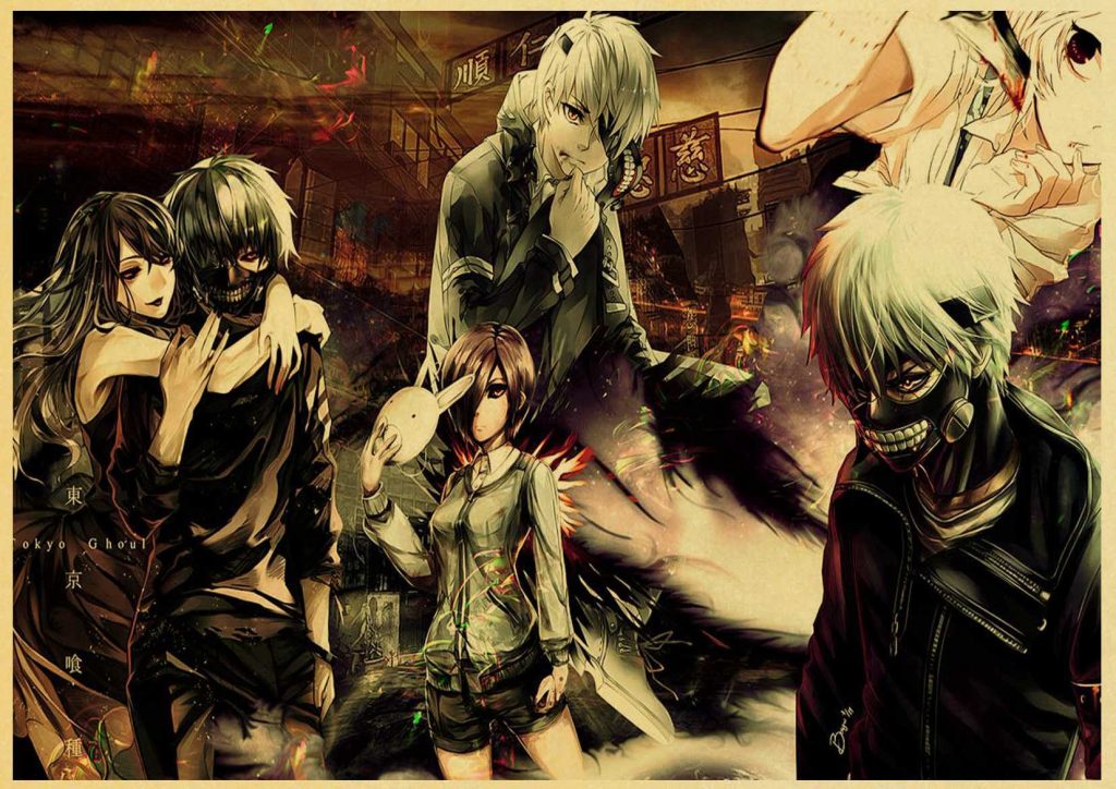 Poster Tokyo Ghoul Style Retro | Kaneki Shop
